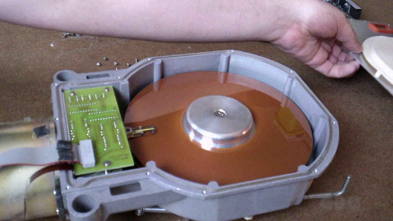 [26] 8 Inch Hard Drive Teardown - YouTube