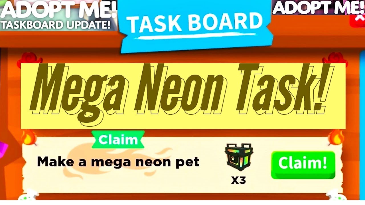 Mega Neon Task for 3 RGB Boxes - Adopt Me Roblox - YouTube