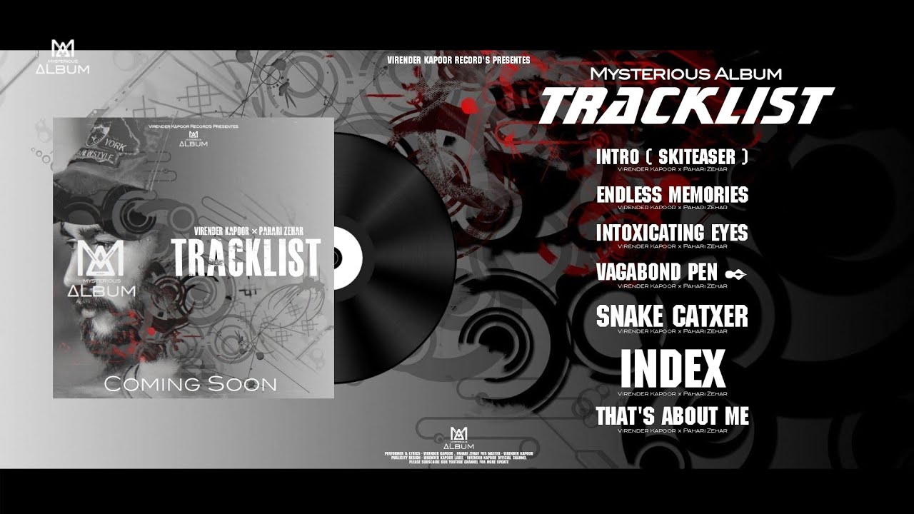 TRACK-LIST - | MYSTERIOUS ALBUM | OFFICIAL VISUAL VIDEO - 2022 - YouTube