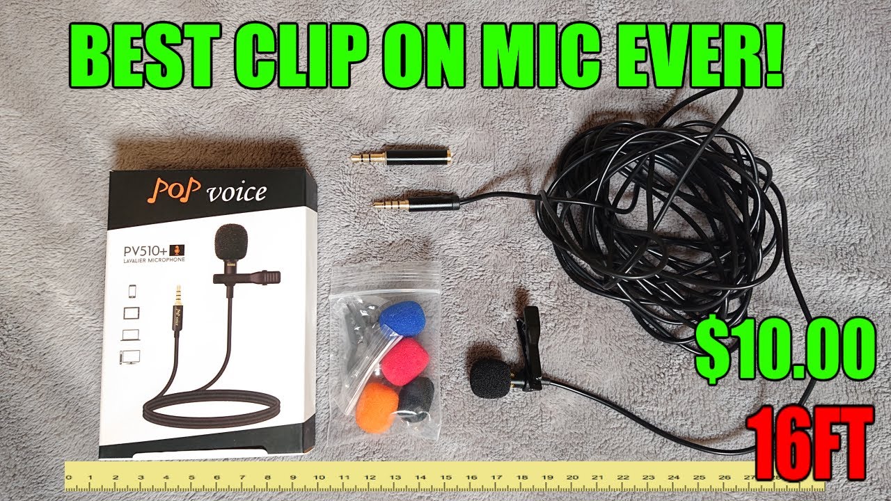 $10.00 BEST EVER! 16FT CLIP ON MIC - PoP Voice works with ANYTHING with ...