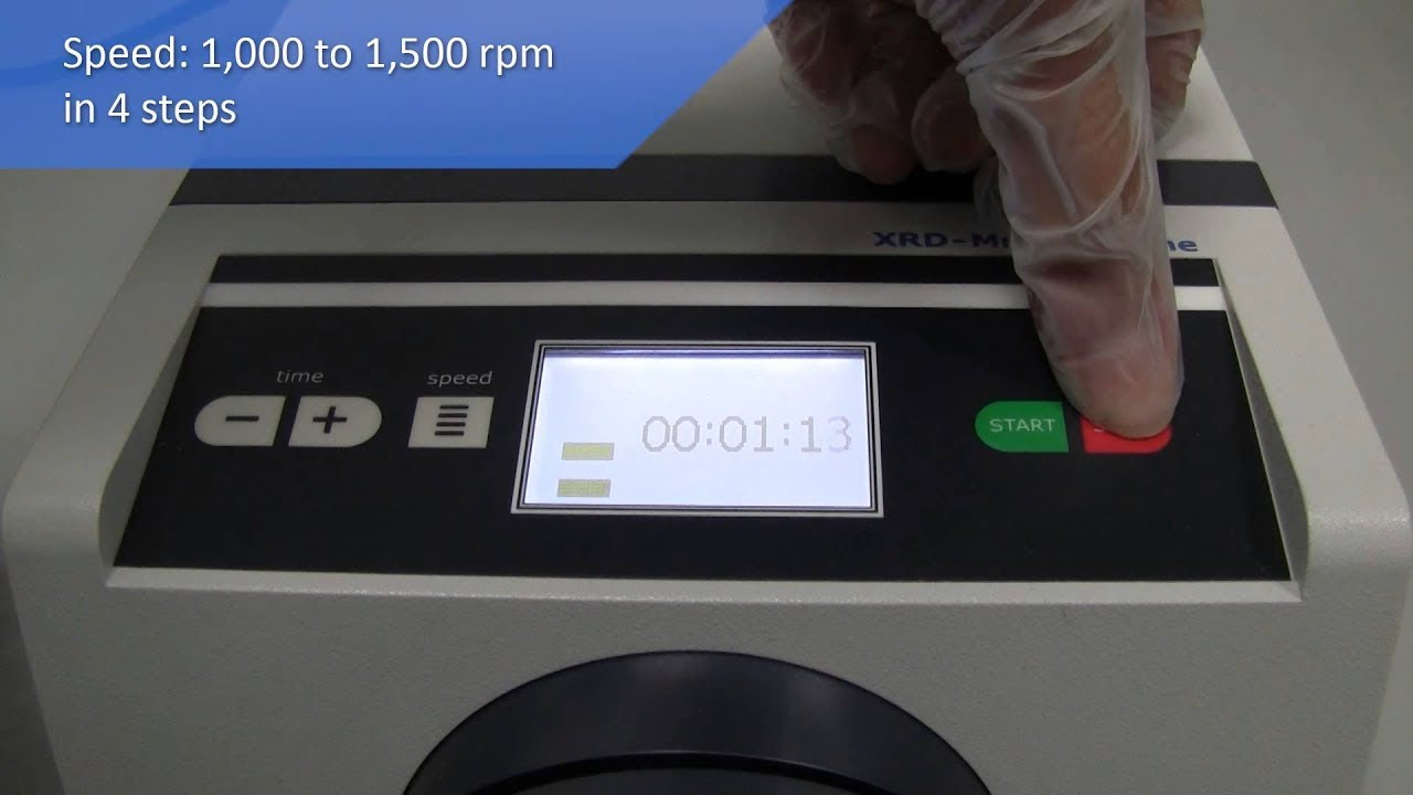 Retsch XRD Mill McCrone – XRD粉碎機操作介紹 - YouTube