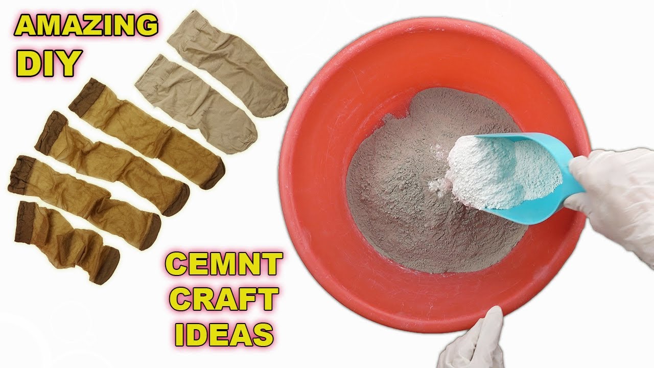 İnce Çoraplar ve Çimento İle Harika Fikir / Görenler hayran kaldı ...