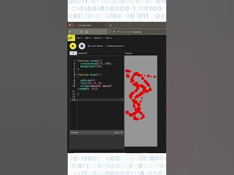 Turn your mouse into a paint brush using Javascript #javascript - YouTube