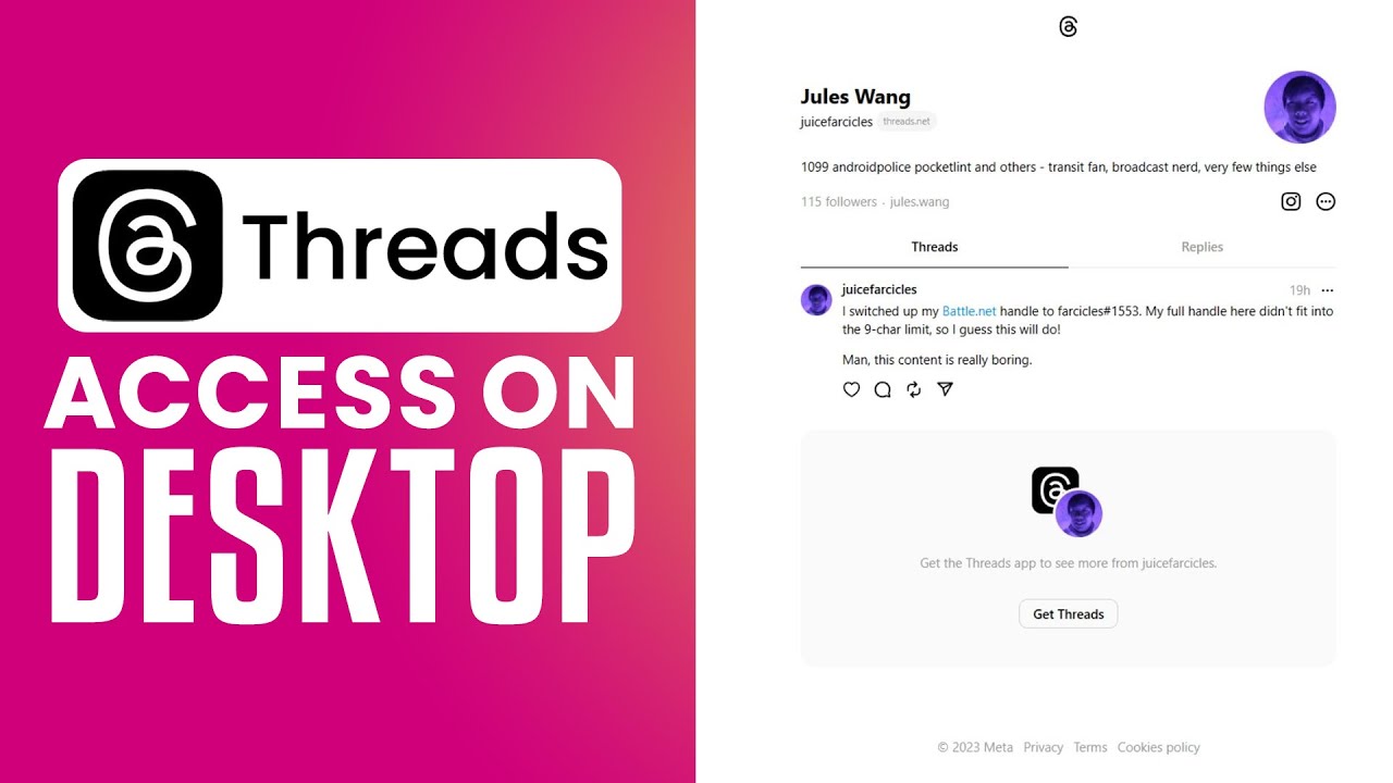 How To Access Threads On Desktop (2024) Easy Tutorial - YouTube