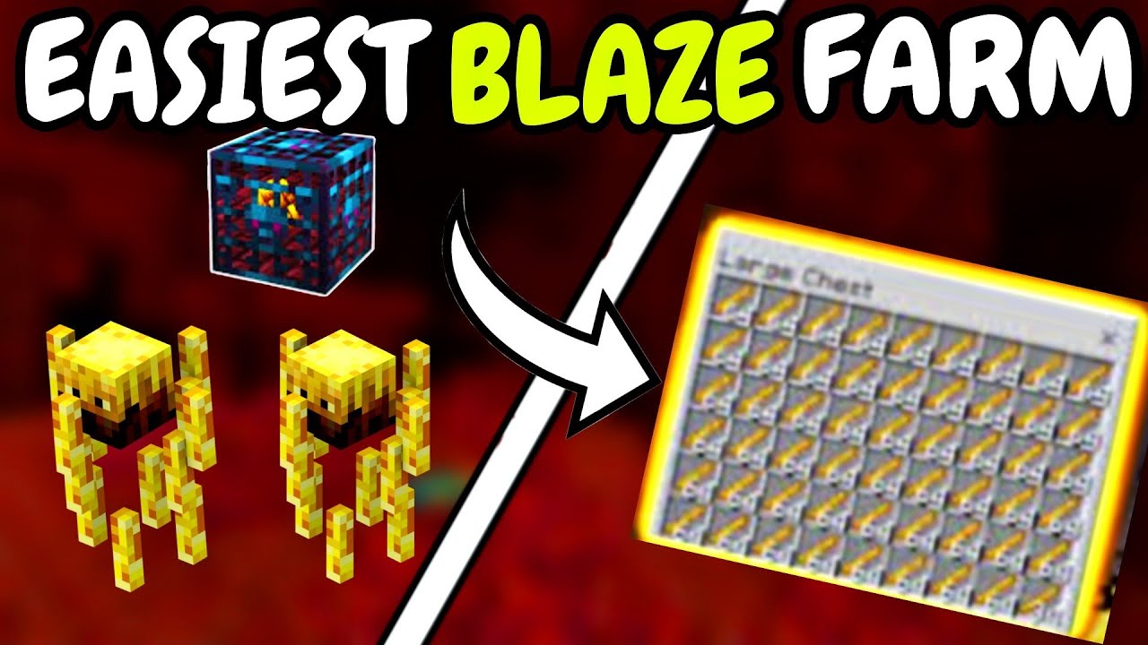 BEST BLAZE FARM IN MINECRAFT FOR 1.20+ BOTH JAVA AND PE - YouTube