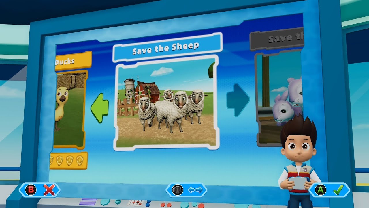 PAW PATROL: ON A ROLL! PART 2 - SAVE THE SHEEP - YouTube