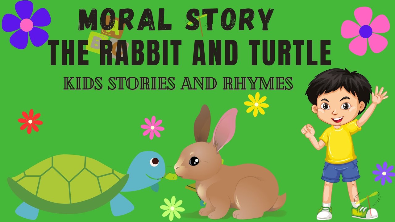 Moral story l The rabbit and the turtle l short story l kids stories ...