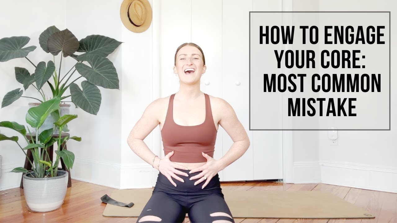 How to engage your core – most common mistake - YouTube