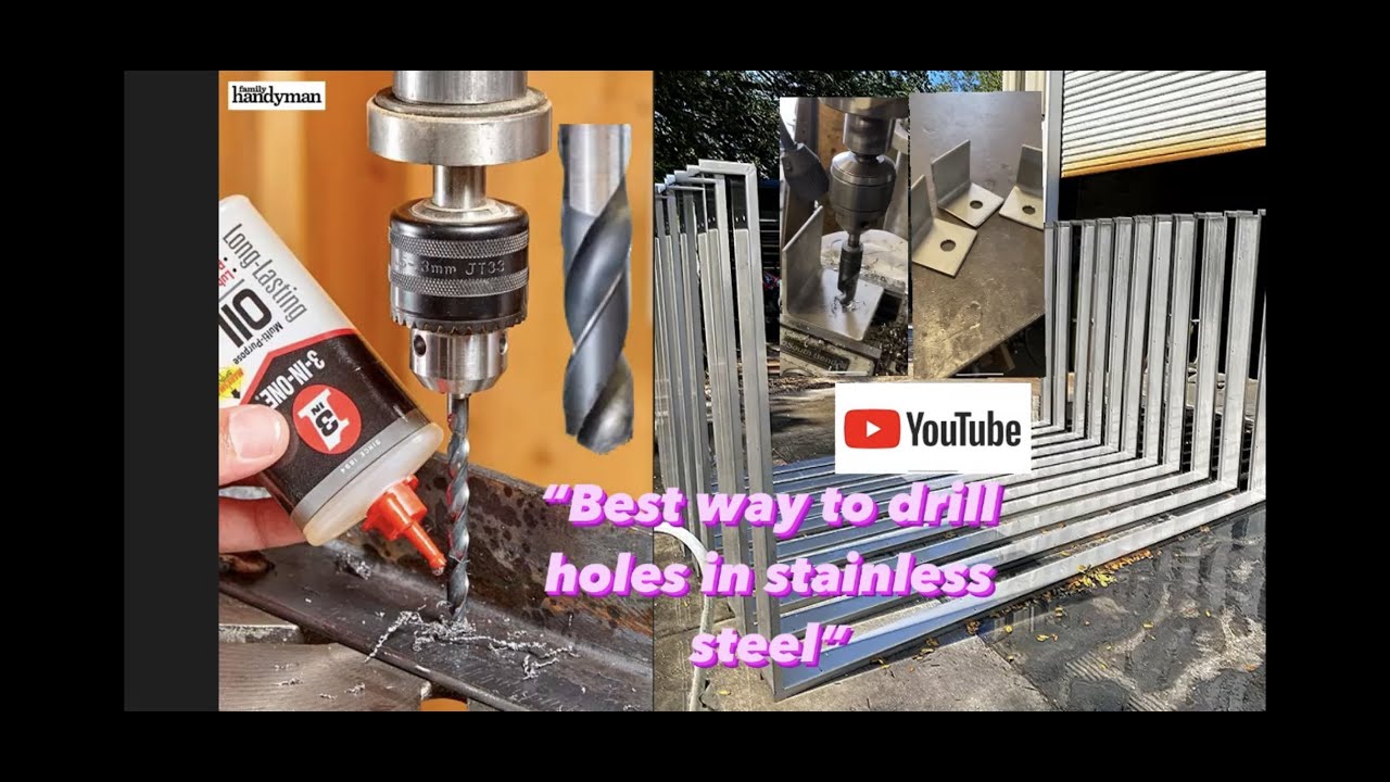 The best way to drill multiple holes in metal and stainless steel - YouTube