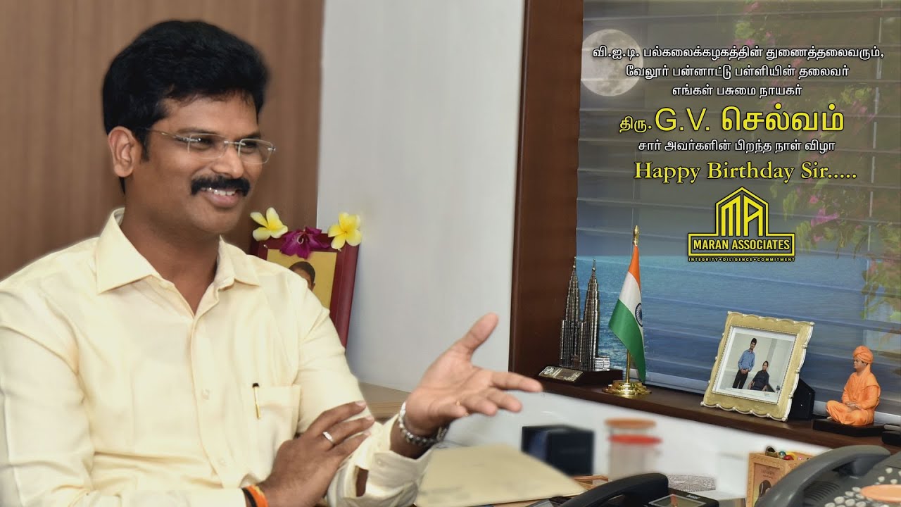 Thiru. G.V. Selvam Sir Birthday Celebration | 26.10.2022 - YouTube
