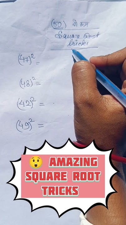 square root tricks of less than 50|Easy maths tricks| Fast calculation tricks #squareroot # ...
