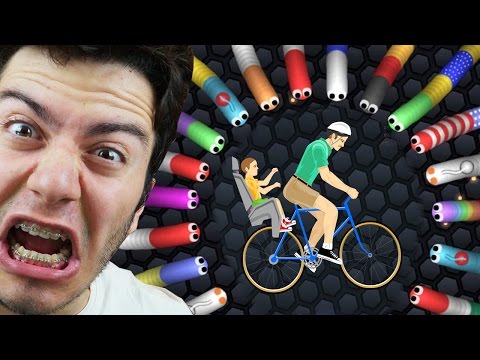 SLİTHER.İO MOD (Happy Wheels Komik Anlar)