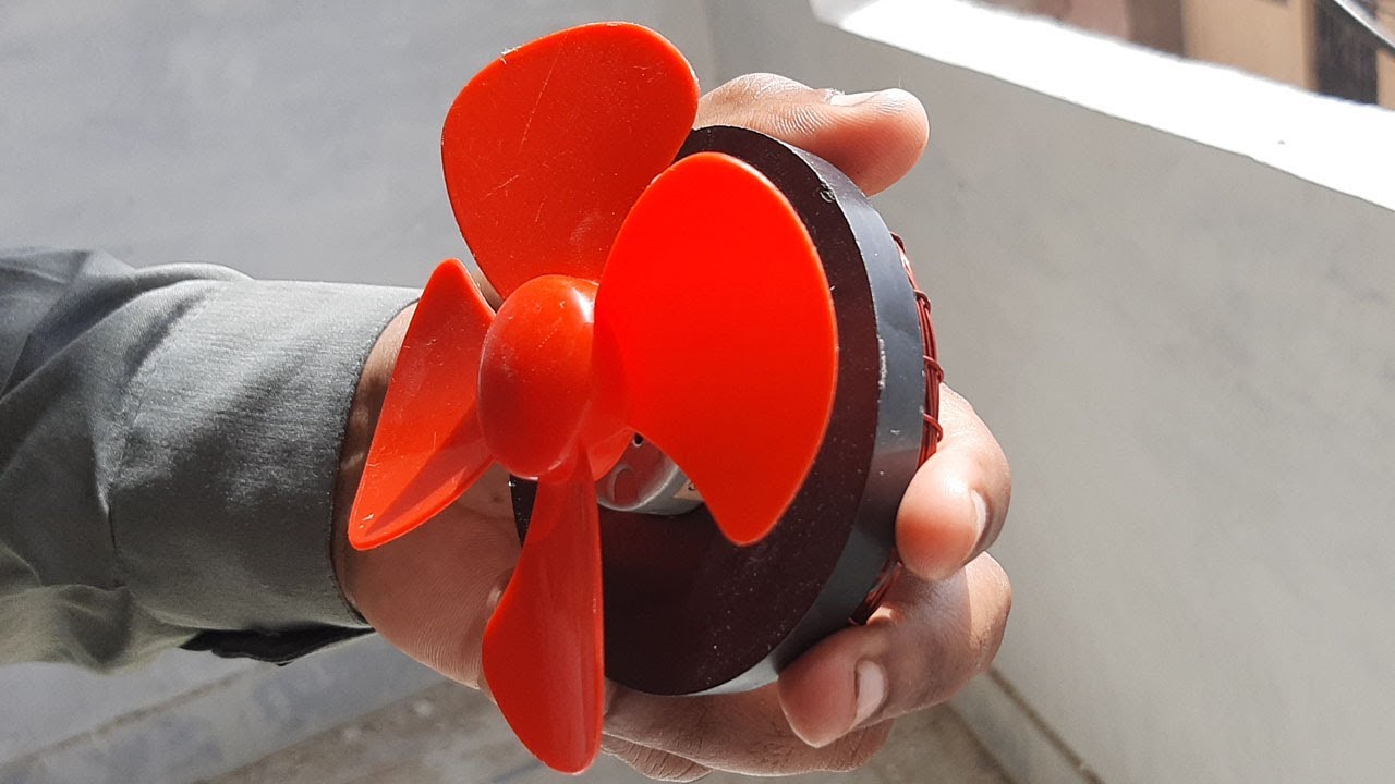 Make a Free Energy Fan Very Simple Way at Home - YouTube