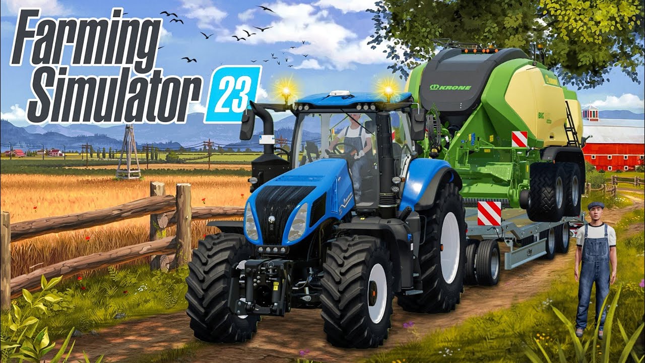 Making Bales With New Holland In Fs23 | Farming Simulator 23 Gameplay ...