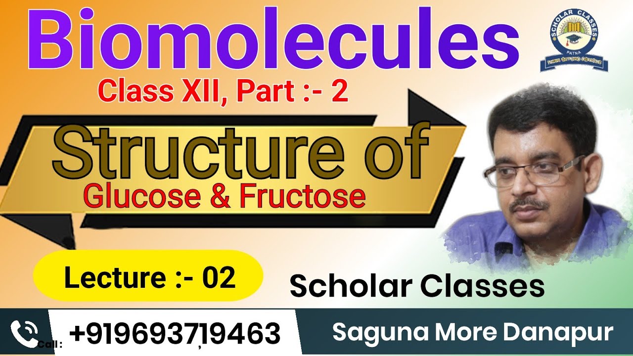 Open, Cyclic & Ring Structure of Glucose & Fructose ll Scholar Classes ...
