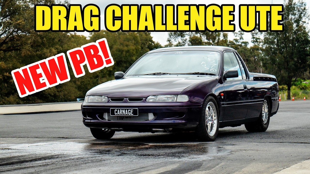 Carnage - Drag Challenge Ute Goes So Fast It Wins A Trophy! - YouTube