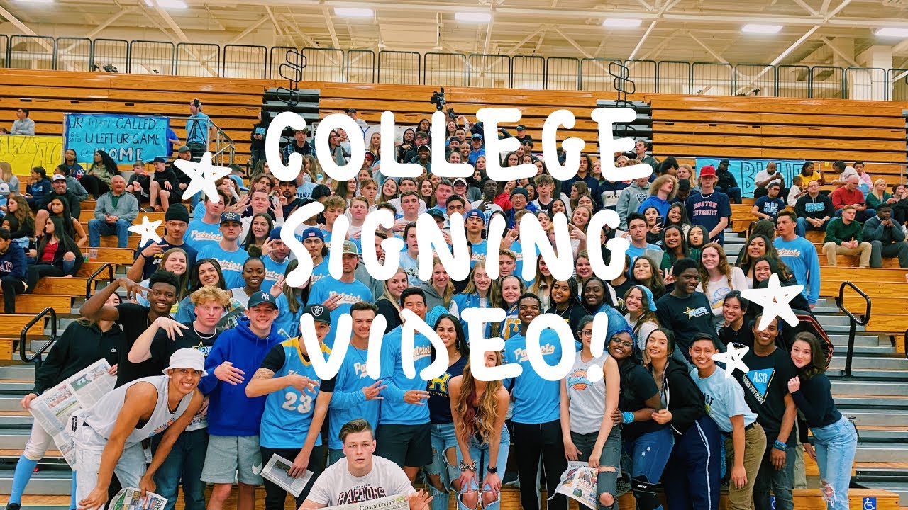 College Signing Video! - YouTube