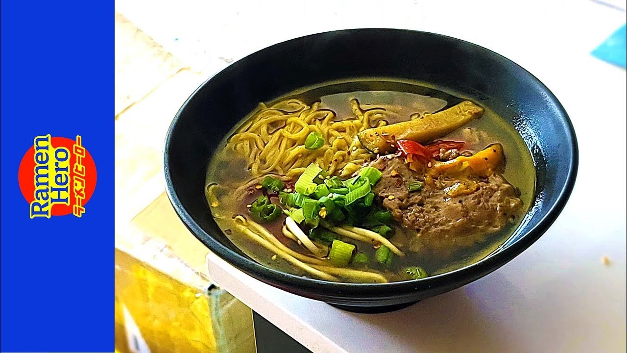 Ramen Hero Hippie Van Vegan Shoyu - Instant Noodle Recipe Time - EP 653 ...