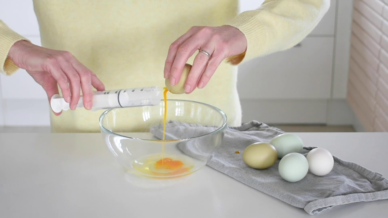 Sådan puster du påskeæg på 10 sekunder - YouTube