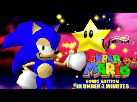 Super Mario 64 (Sonic Edition) in under 7 Minutes Improved (Tool ...