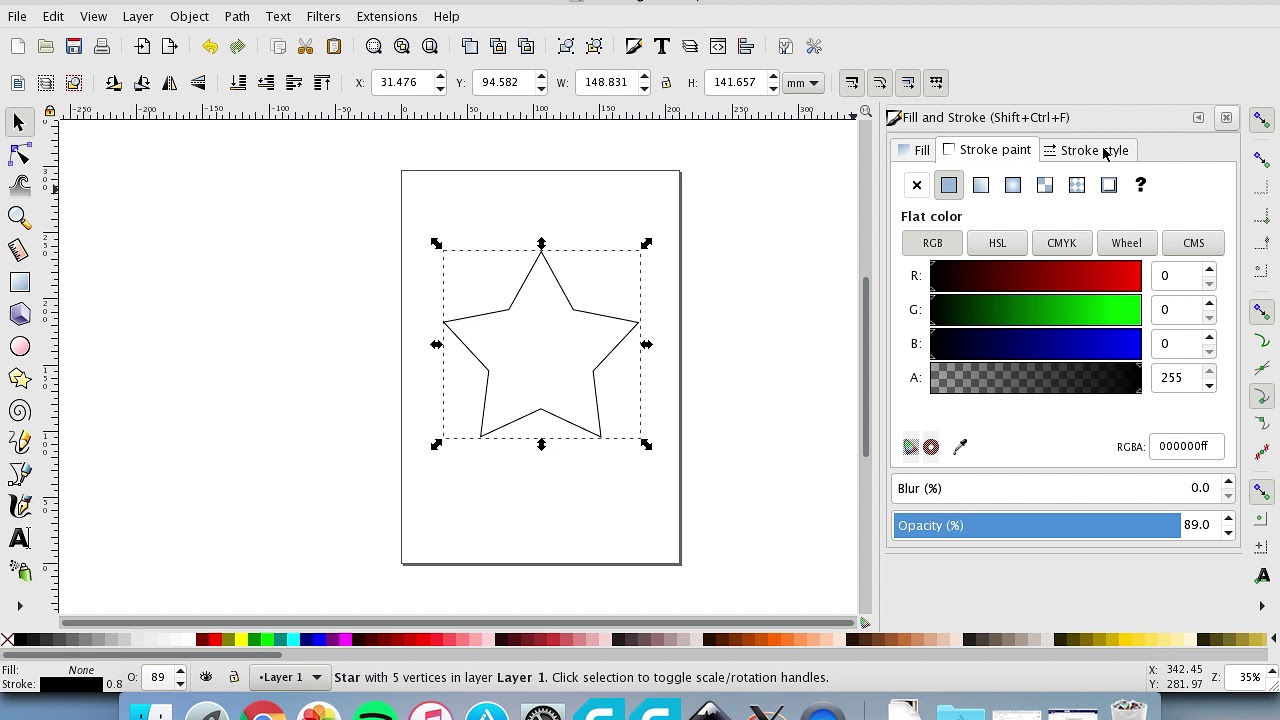 Create a Cut Shape (svg) with Shape in Inkscape - YouTube