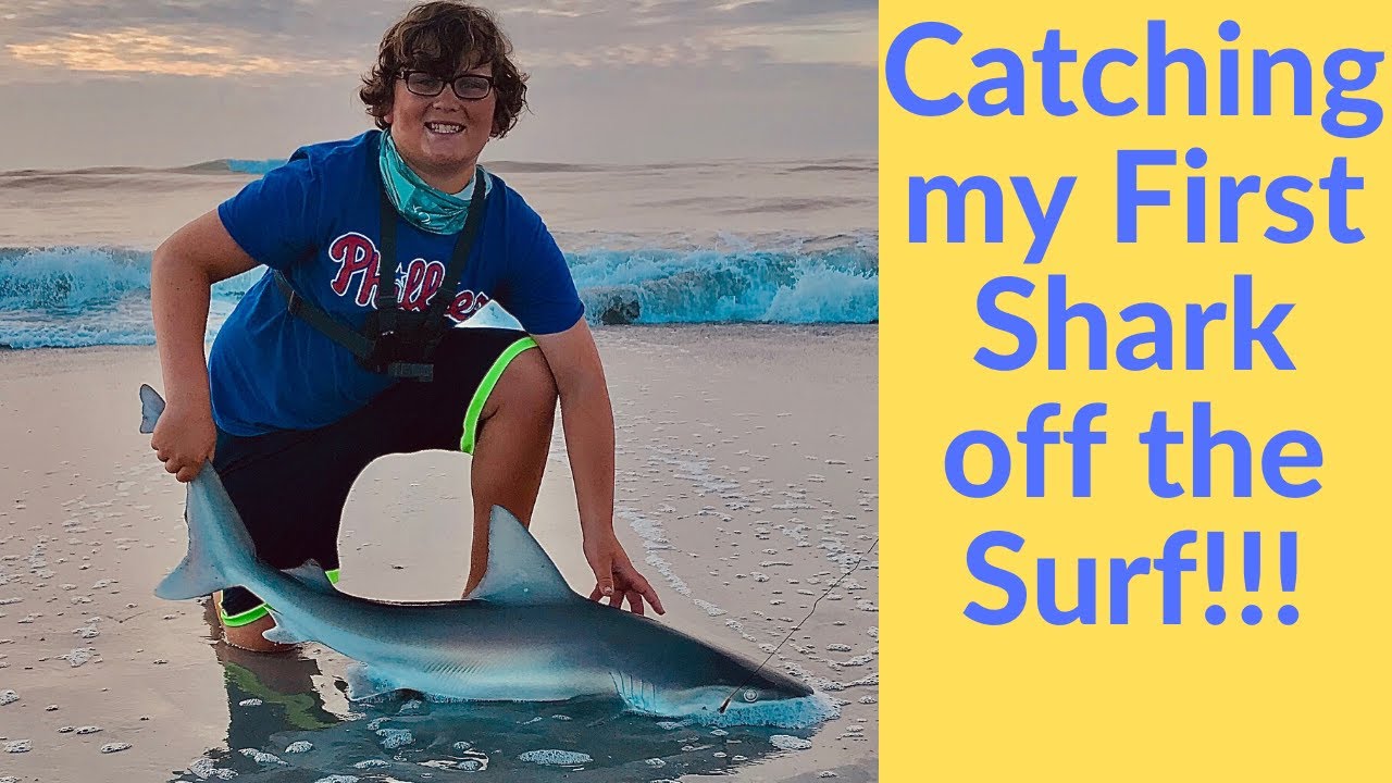 Surf Fishing for Sharks and Kingfish in Brigantine New Jersey - YouTube