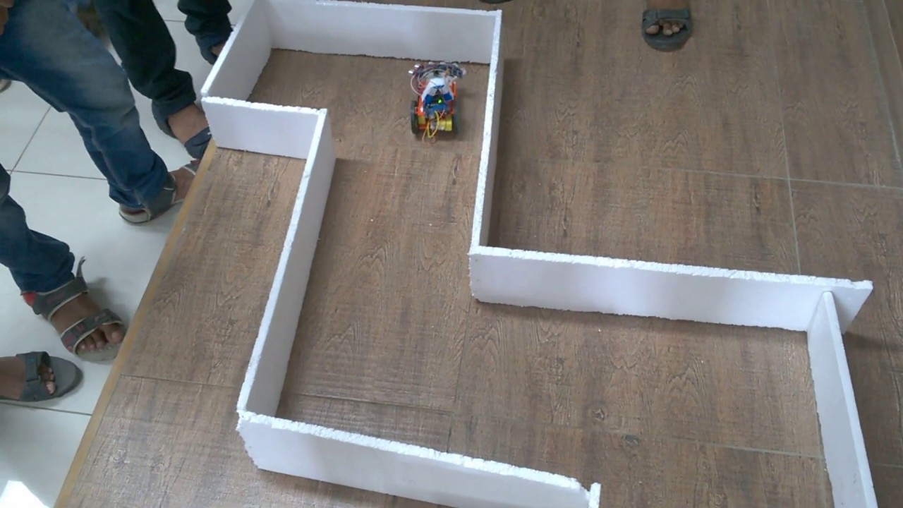 Maze Solving Car | Made By PES University Students - YouTube