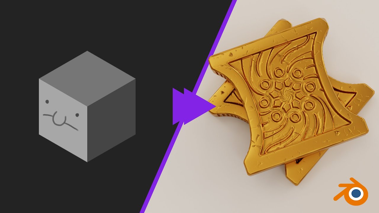 D&D Style Gold Piece | 3d Printing | Blender Walkthrough - YouTube