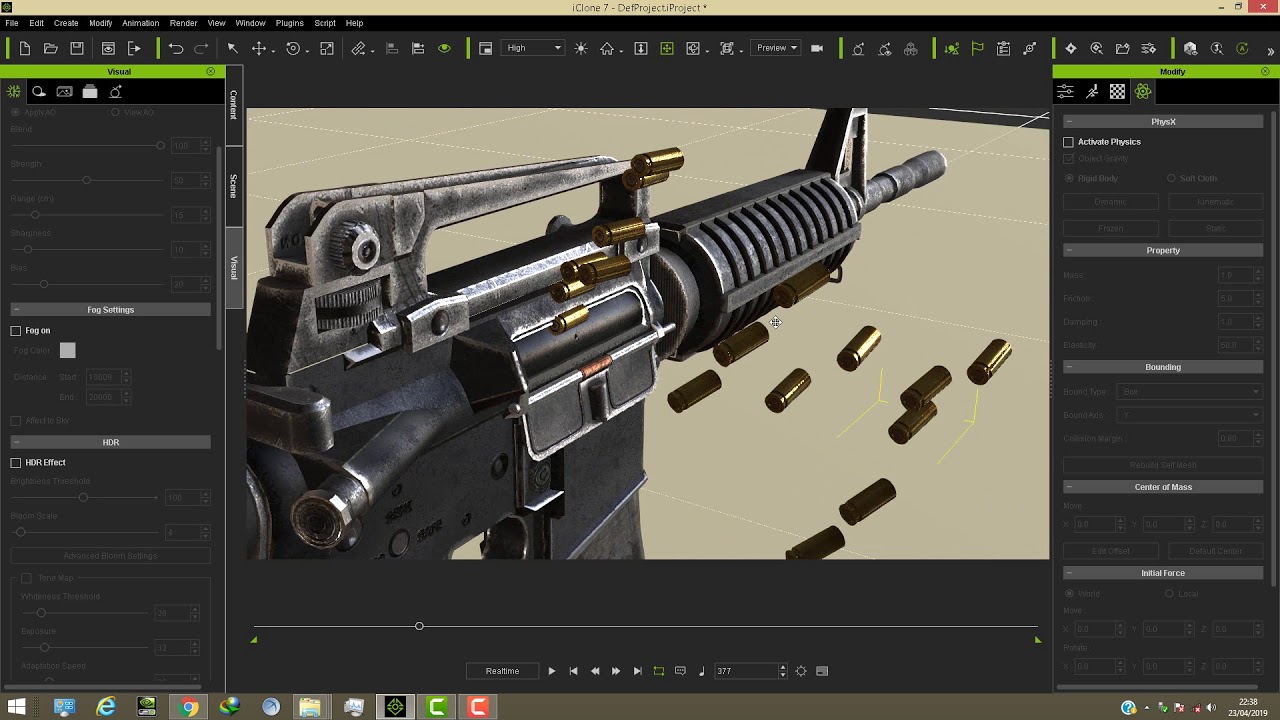 GUN EFFECT FROM REALLUSION TUTORIAL - YouTube