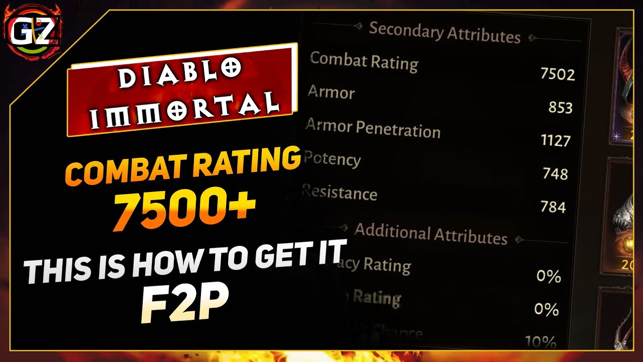 7500+ Combat Rating & This is How to Get It F2P | Diablo Immortal - YouTube