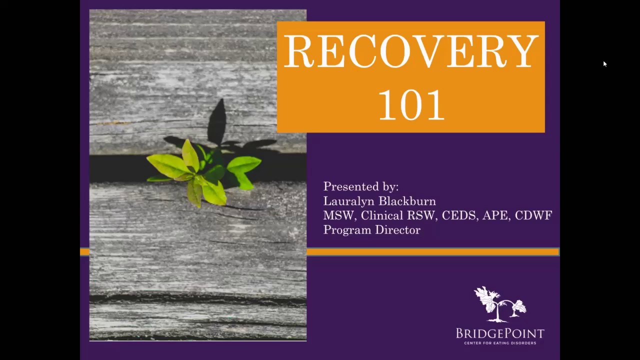 Webinar Series - Recovery 101 - March 2019 - YouTube