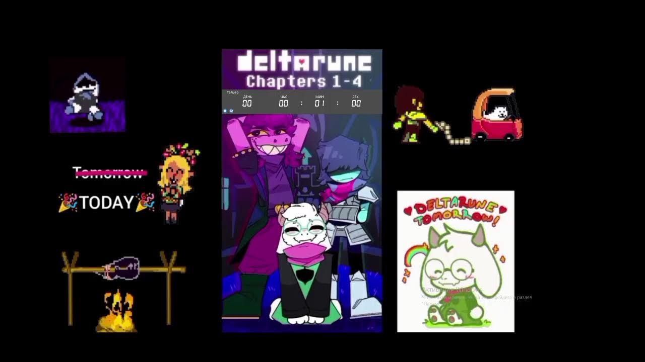 Deltarune TODAY countdown chapters 3 4 stream - YouTube