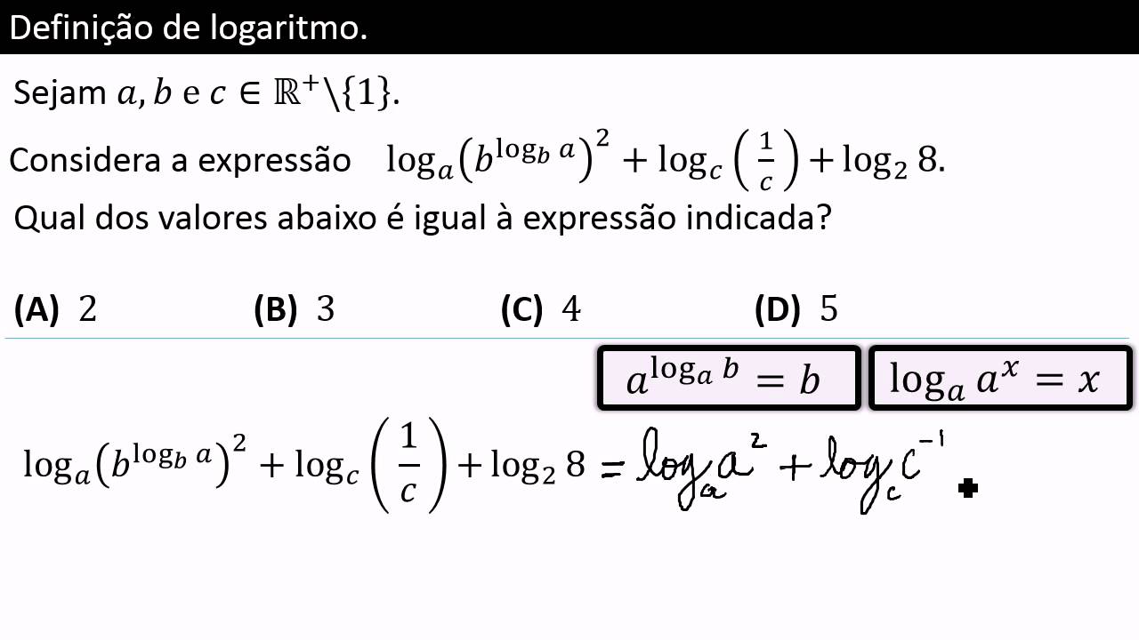 Definição de Logaritmo - Exercício Prático - YouTube