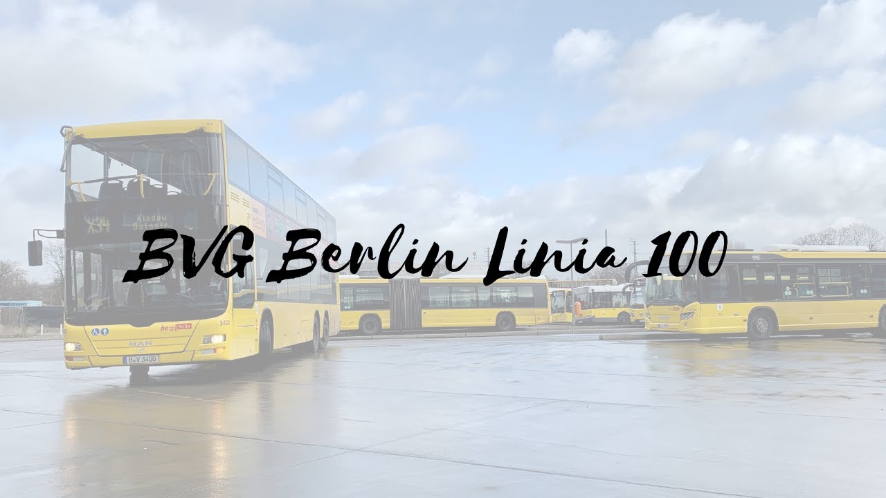 BVG Berlin Linia 100 | MAN ND313 Lion's City DD #3377 - YouTube