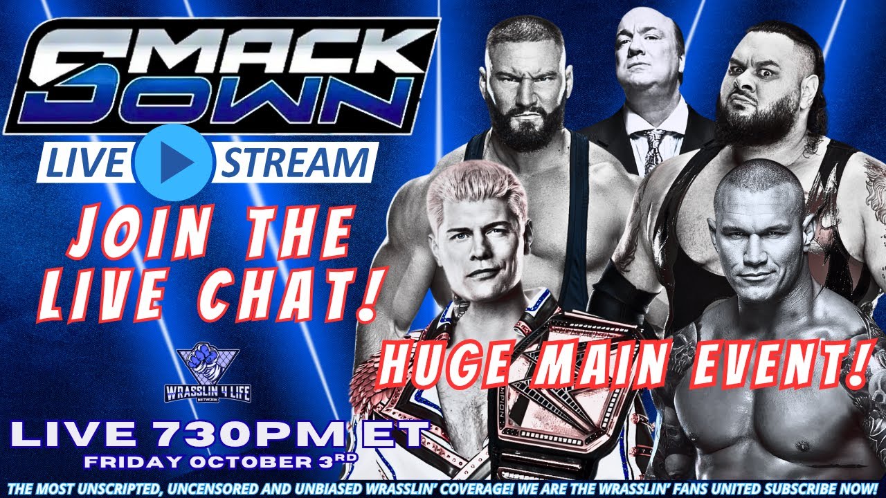 WWE Smackdown Live Stream - Join Our Live Chat (October 3, 2025) #wwe # ...