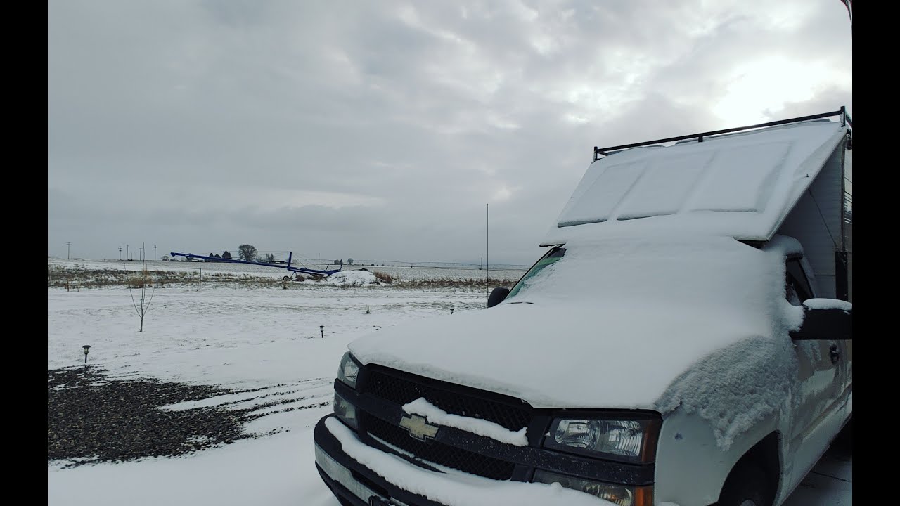 WINTER COLD ENDURING SNOWY DAYS and NEW!! IMPROVEMENTS TO the CAMPER ...