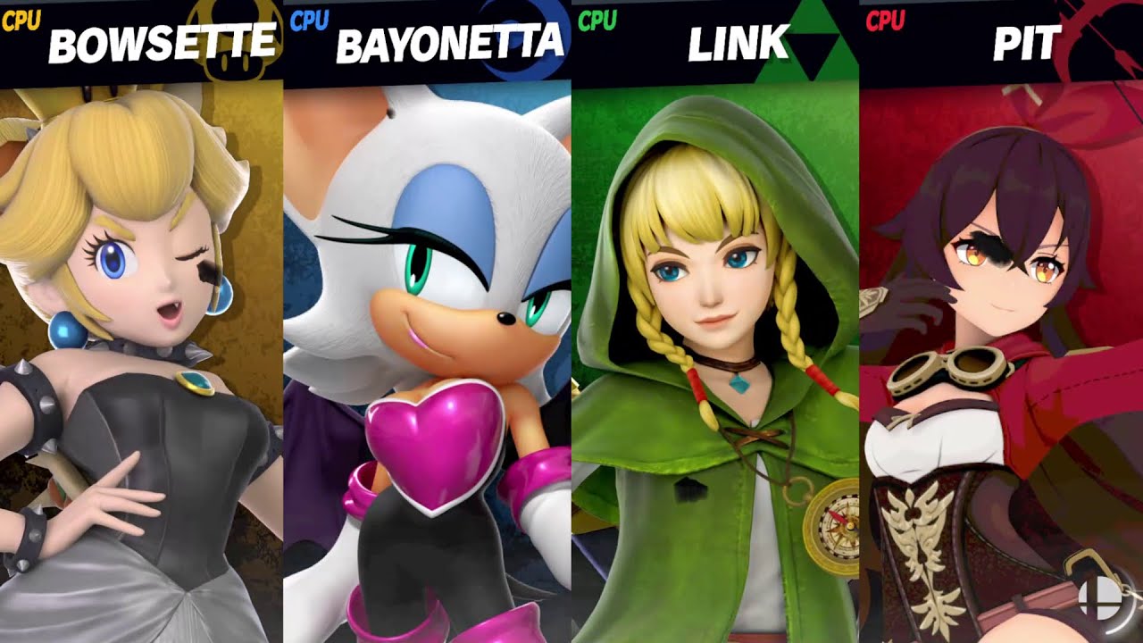 Bowsette vs Rouge vs Linkle vs Amber [Chaos Kid Member Request] - SSBU ...