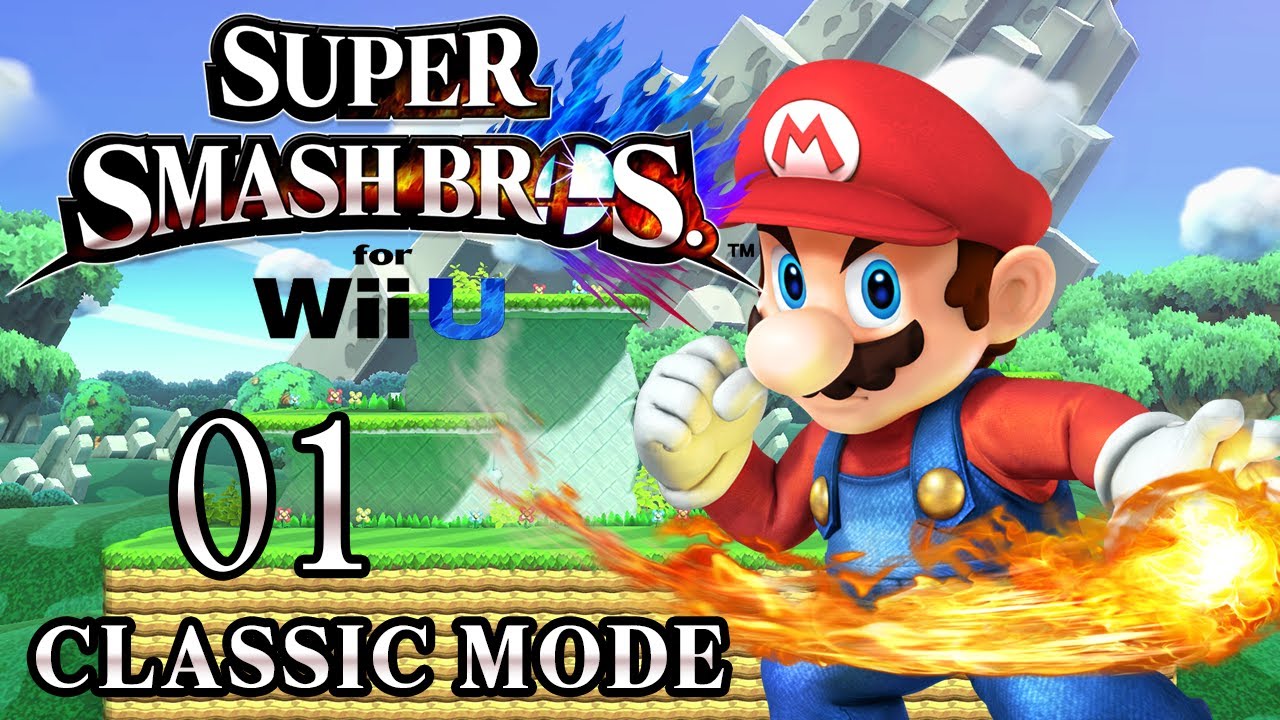 Super Smash Bros. For Wii U - Classic Mode - Part 1 - Mario - YouTube