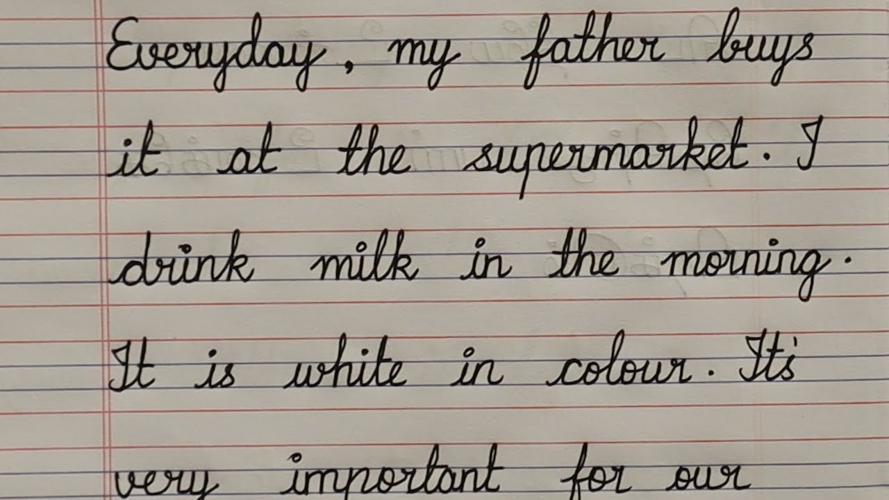 How to improve cursive handwriting/calligraphy/simple sentence about ...