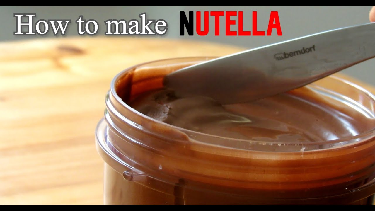Homemade Nutella Recipe - How to make Nutella for kids -自製花生醬食譜 ...