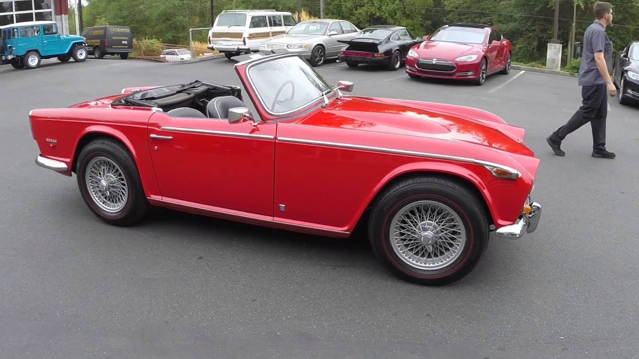 1968 Triumph TR5 PI Roadster - YouTube