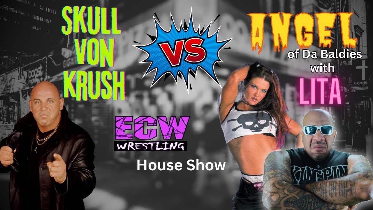 Skull Von Krush ( Vito) vs Angel with Lita ina rare ECW House Show 1999 ...