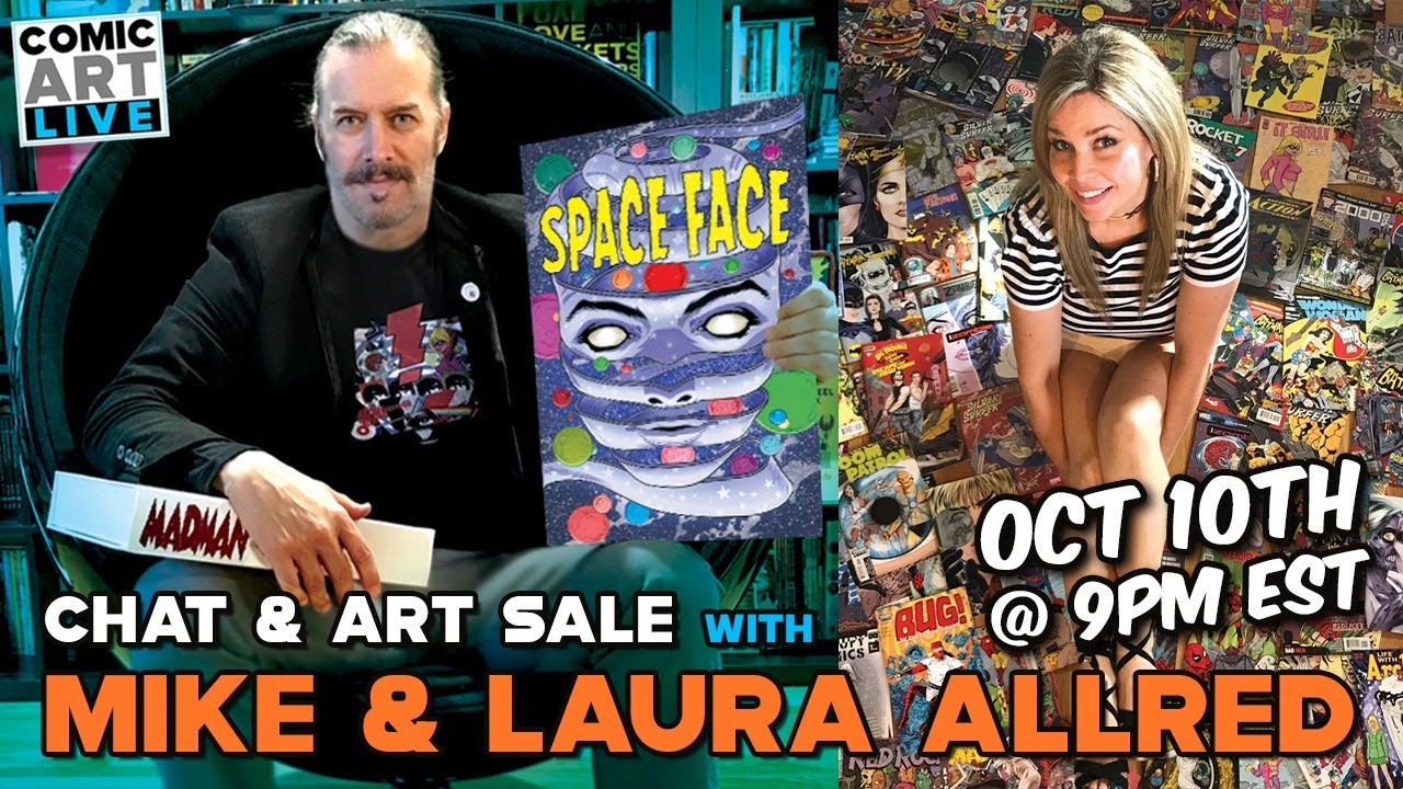 Live Chat & Art Sale with Comic Artists Mike & Laura Allred - YouTube