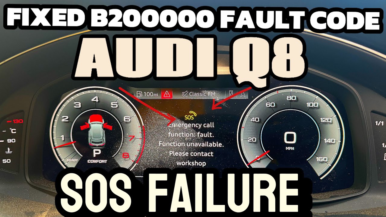 Audi Q8 SOS Fault Code B200000 FIXED | TCU Telematics Unit Replacement ...