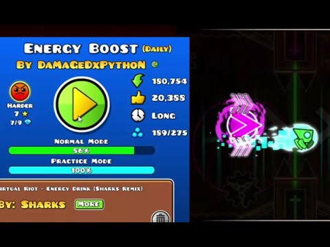 FINALY I COMPLETE ENERGY BOOST ! GEOMETRY DASH - YouTube