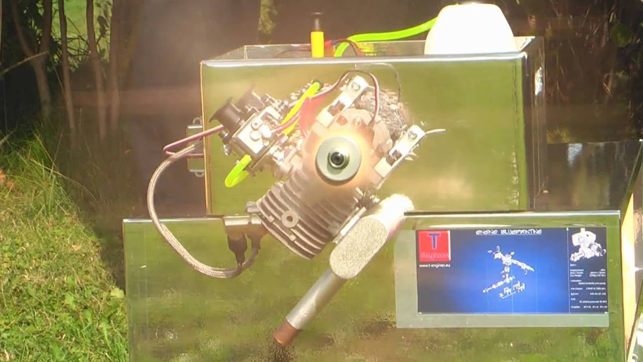 Rockmann R40S / CRRC-Pro GF40i Kit-Engine, 2nd Test-Run - YouTube