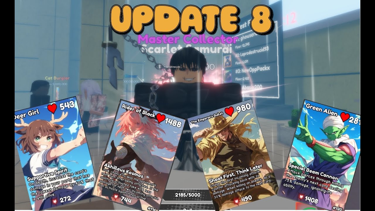 ROBLOX ANIME CARD BATTLE UPDATE 8 - YouTube