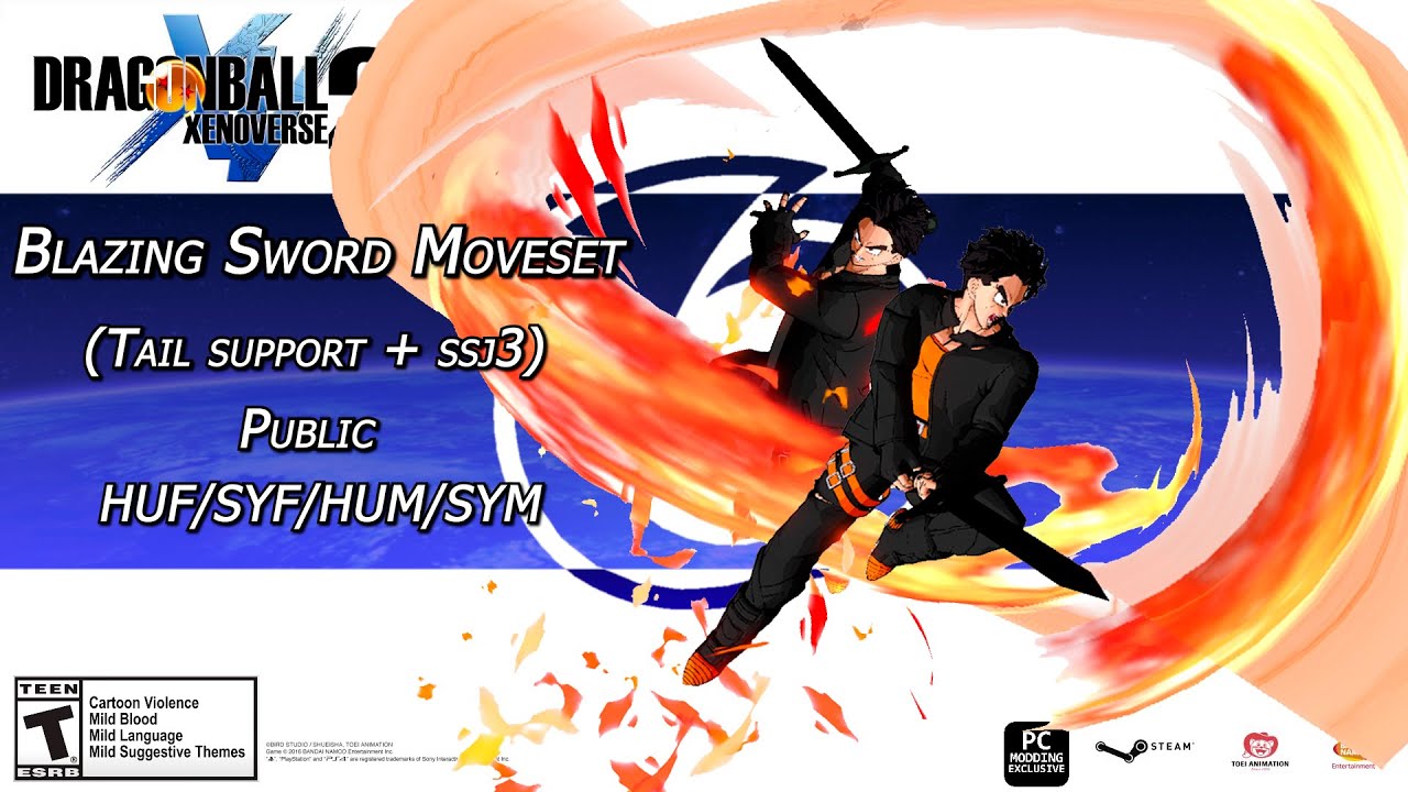 DBXV2 Mods: Blazing Sword Moveset - YouTube