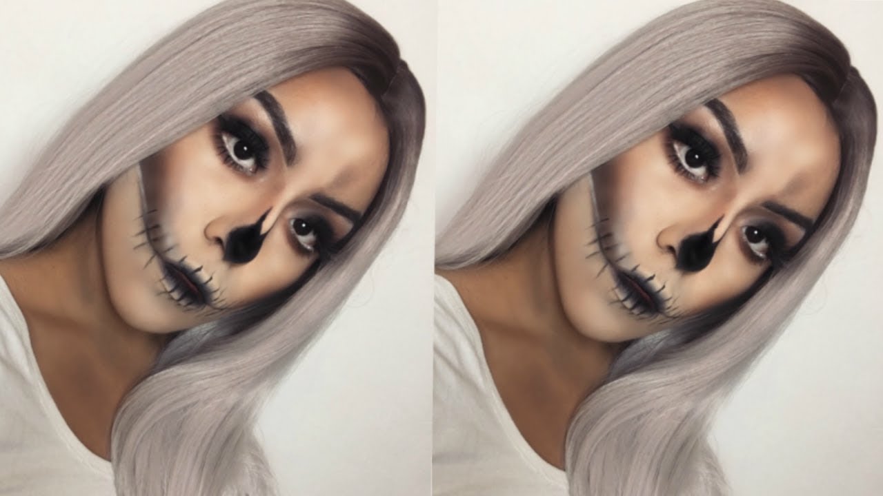 EASY SIMPLE SKULL MAKEUP TUTORIAL - YouTube