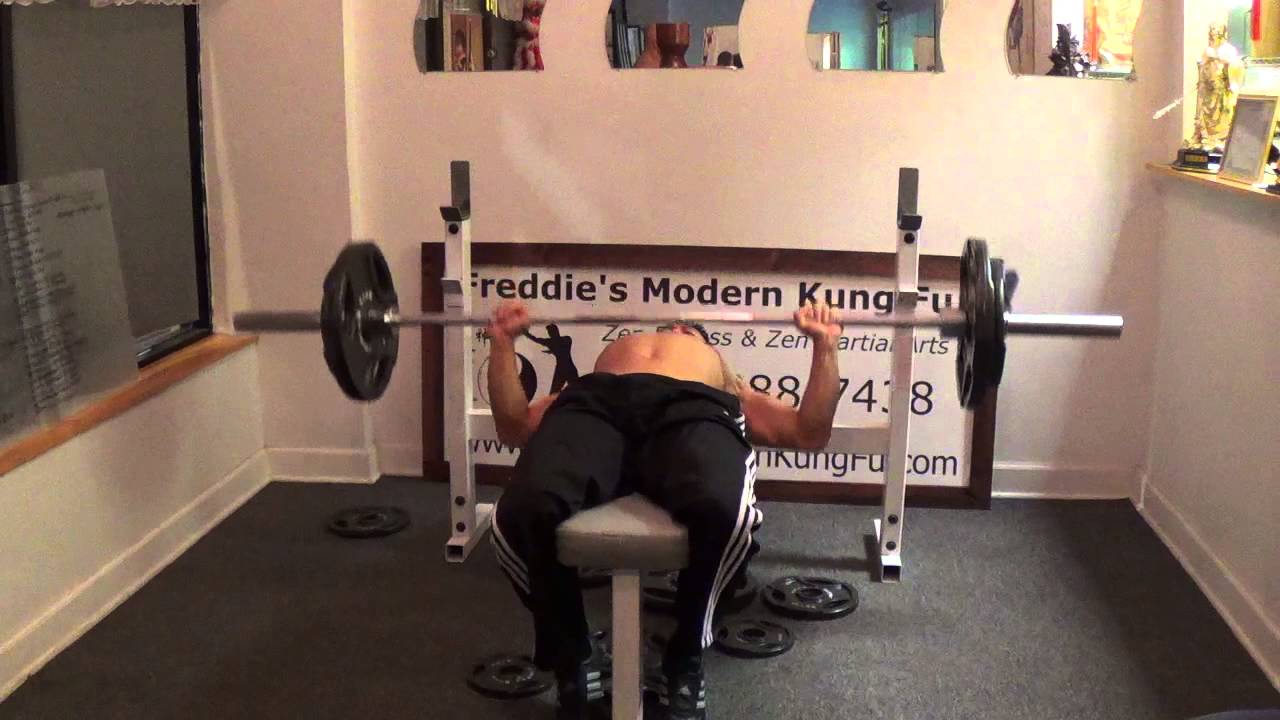 185 lb Bench Press Training - YouTube